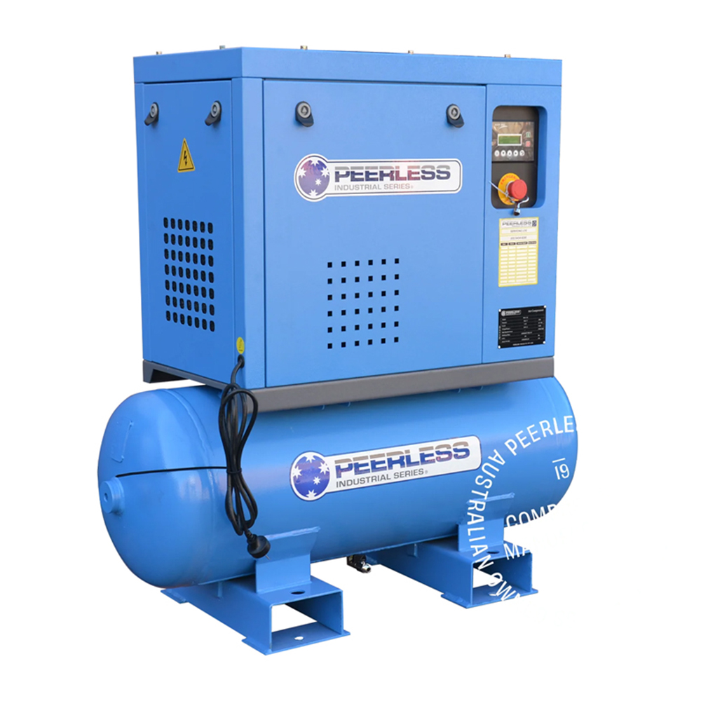 Peerless 3HP Single Phase Screw Compressor 320 LPM @ 8 BAR 270 LPM @ 10 ...